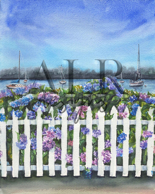 Coastal Hydrangeas Assorted Notecard 6 Card Set – ALR Designs