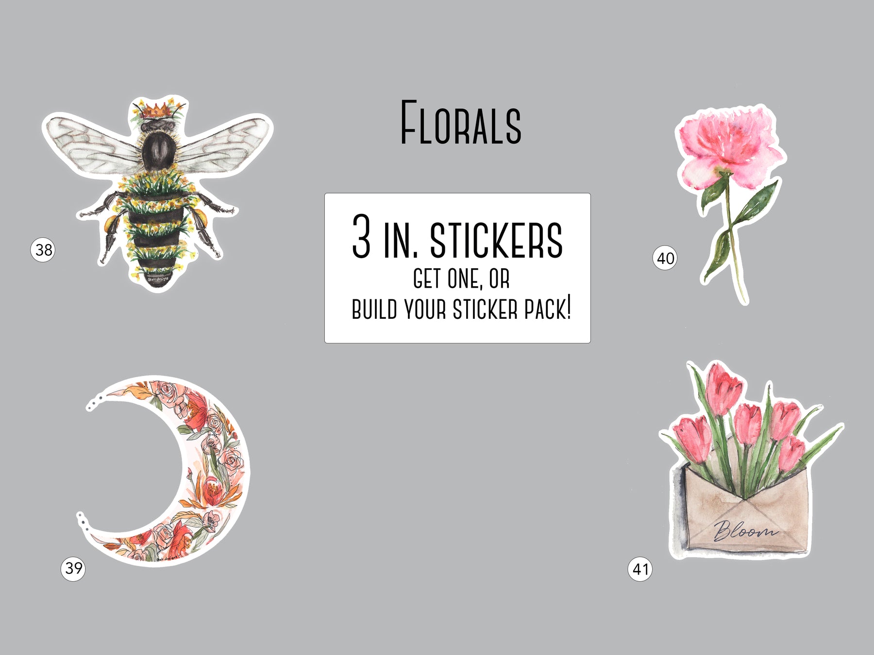 3 inch stickers! Build your own sticker pack! – ALR Designs