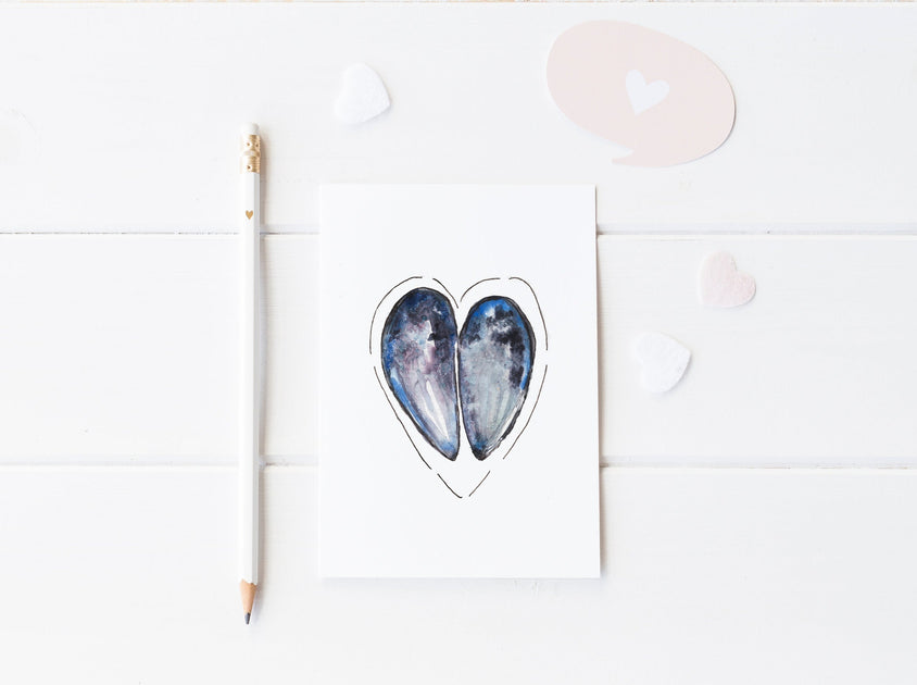 Love Mussel 5x7 Blank Greeting Card – ALR Designs