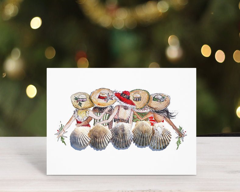 Shell Friends Blank Christmas Greeting Card – ALR Designs