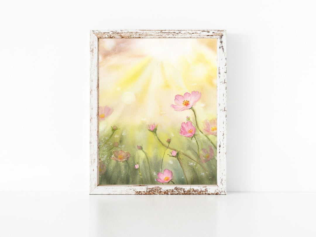 Spring Morning Drawing Flower Beautiful Spring Early Summer Flower
